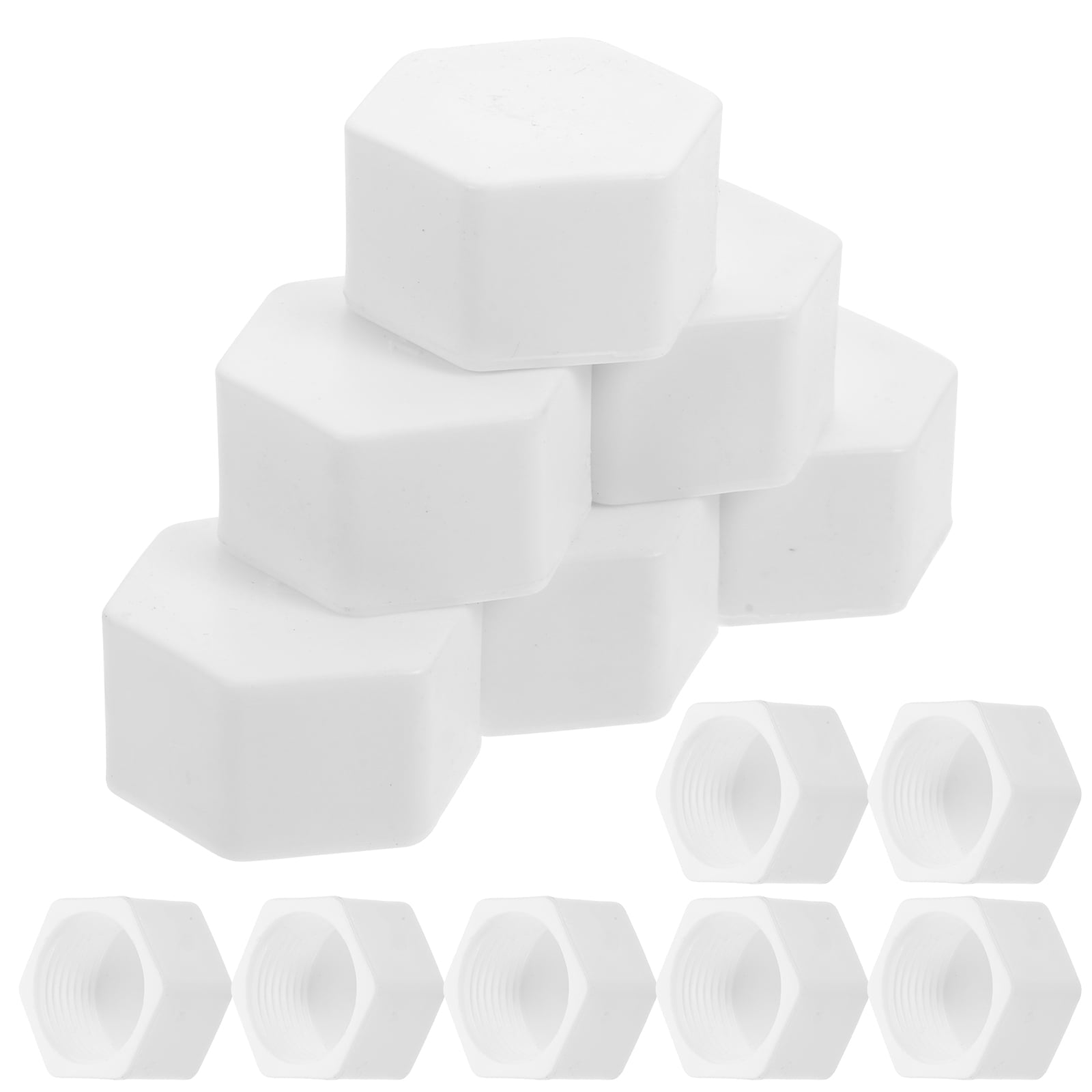 20 Pcs Water Hose 1 Inch Pvc Sprinkler Head Cap Internally Threaded End ...