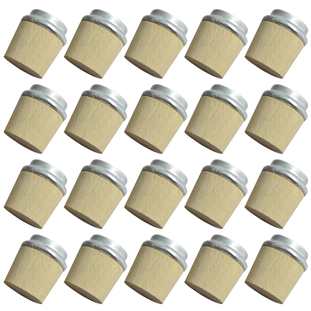 FONDOTIN 20Pcs Smooth Wooden Kettle Stoppers with Aluminum for Thermal ...