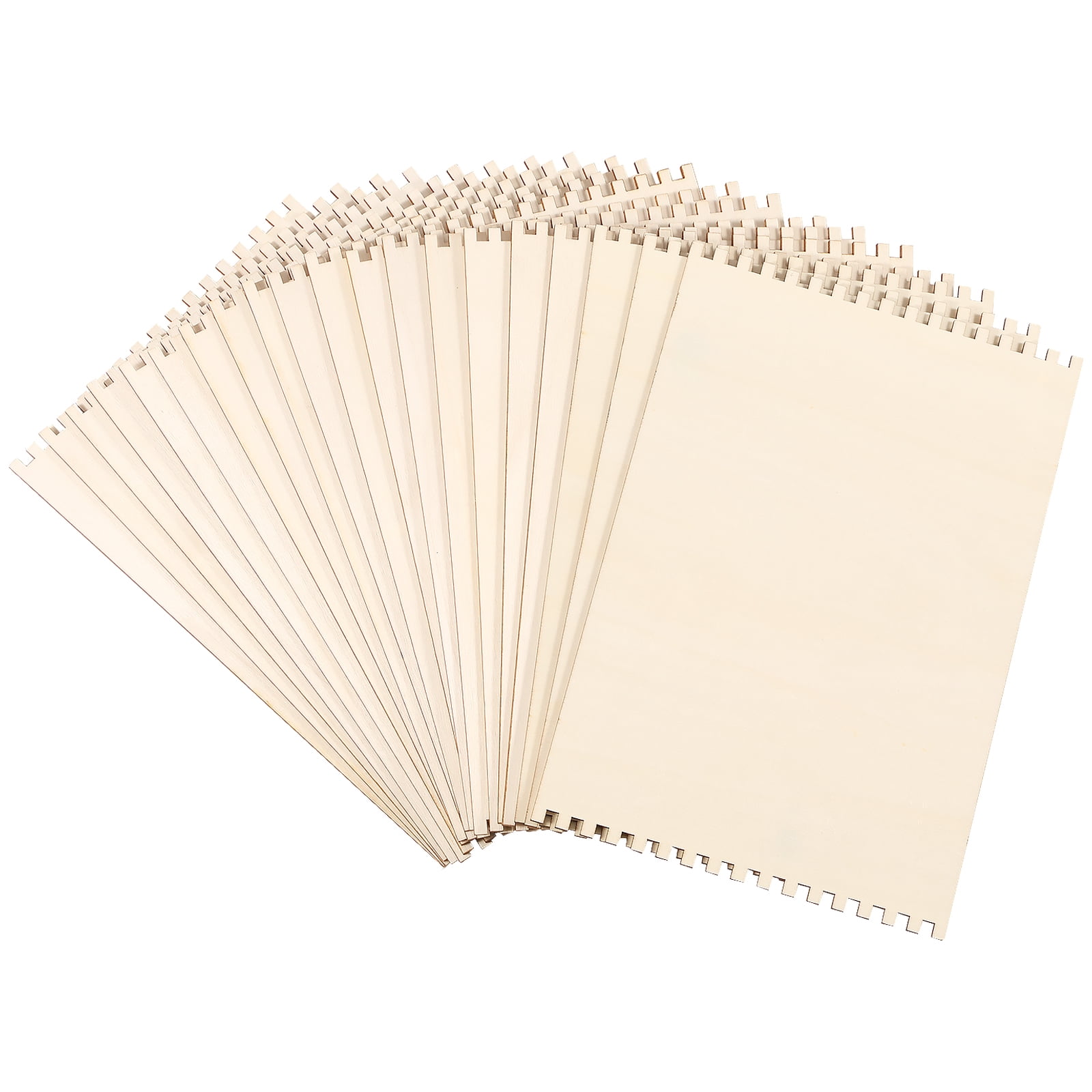 20 Pcs Weaving Boards Notched Weaving Tools Efficient Wood Weaving ...