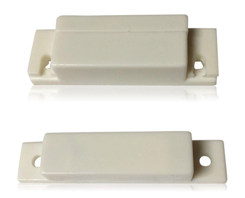 20 Pcs White Door Contacts Surface Mount NC Security Alarm Door Window ...