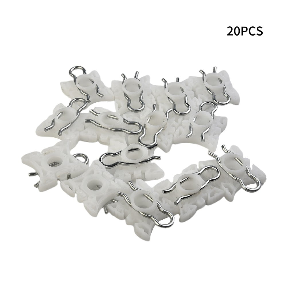 20 Pcs White Window Regulator Sliding Pivot Clips for BMW E32 E34 E36 ...