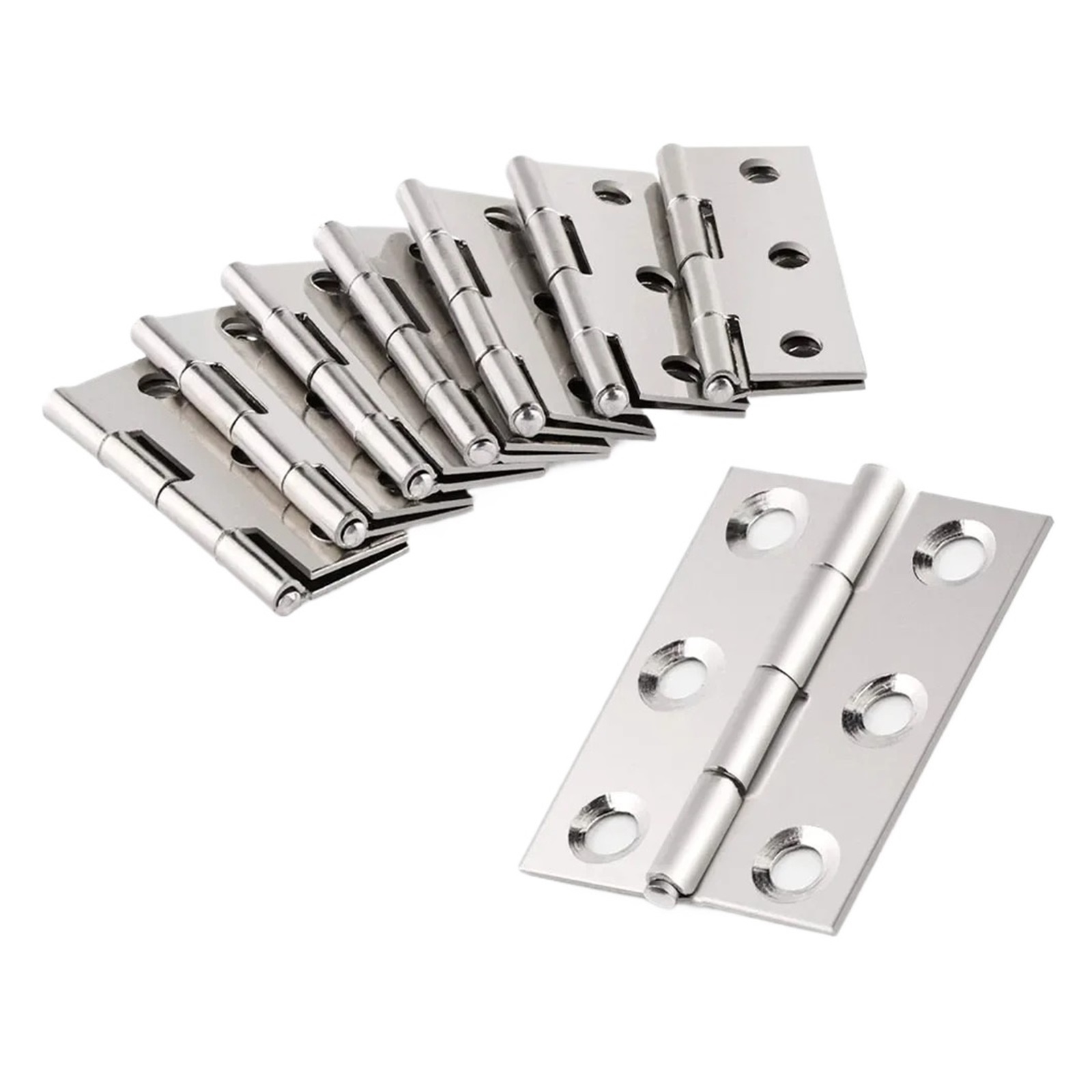 20 Pcs Window Cabinet Home Stainless Steel Hinges Accessories Repair ...