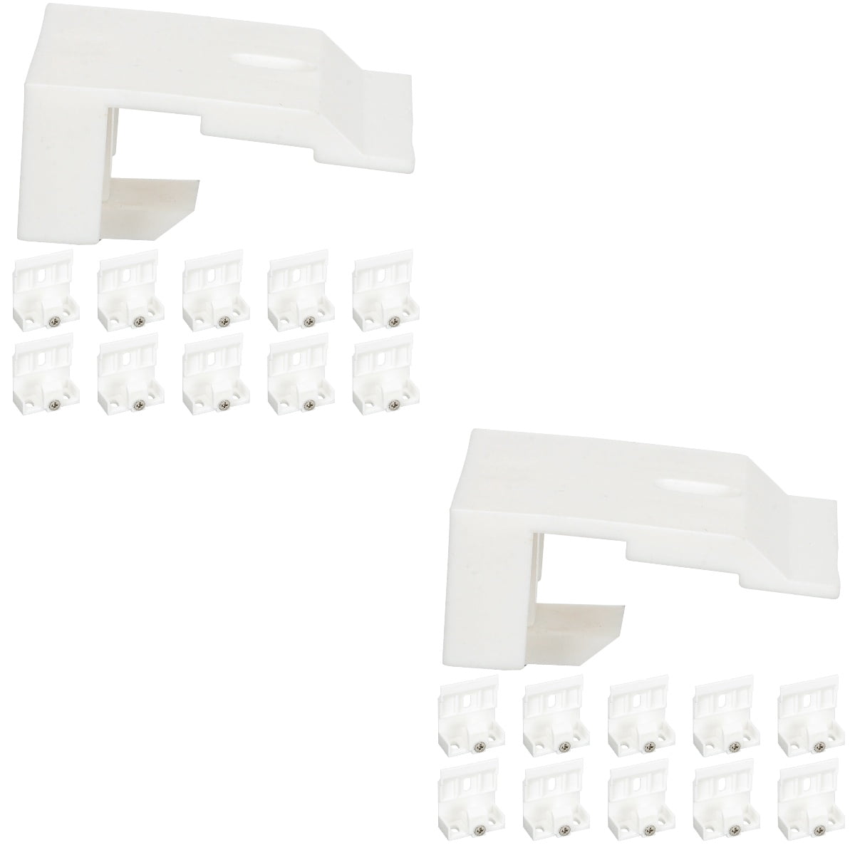 Eease 20 Pcs Venetian Blind Bracket Curtain Holdback Clips Drapery ...