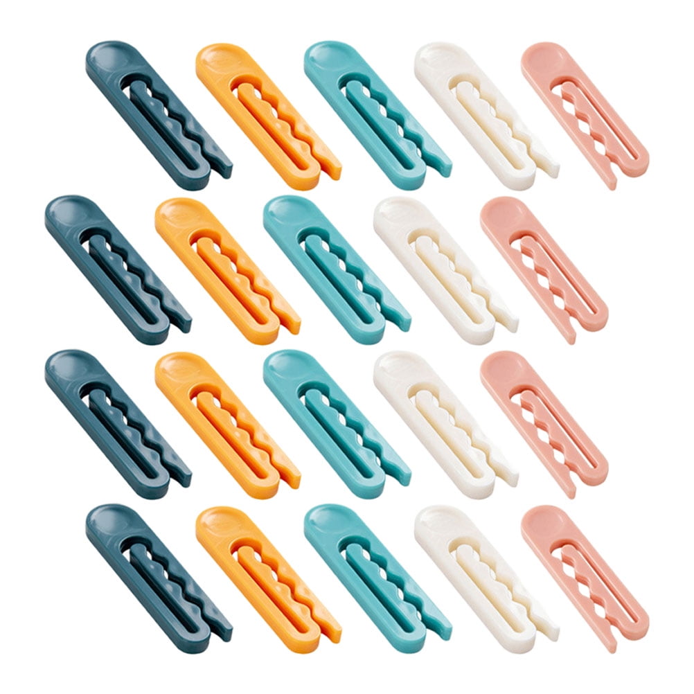20 Pcs Windproof Clip Coat Hangers Plastic Underwear Clip Clothes Clips ...