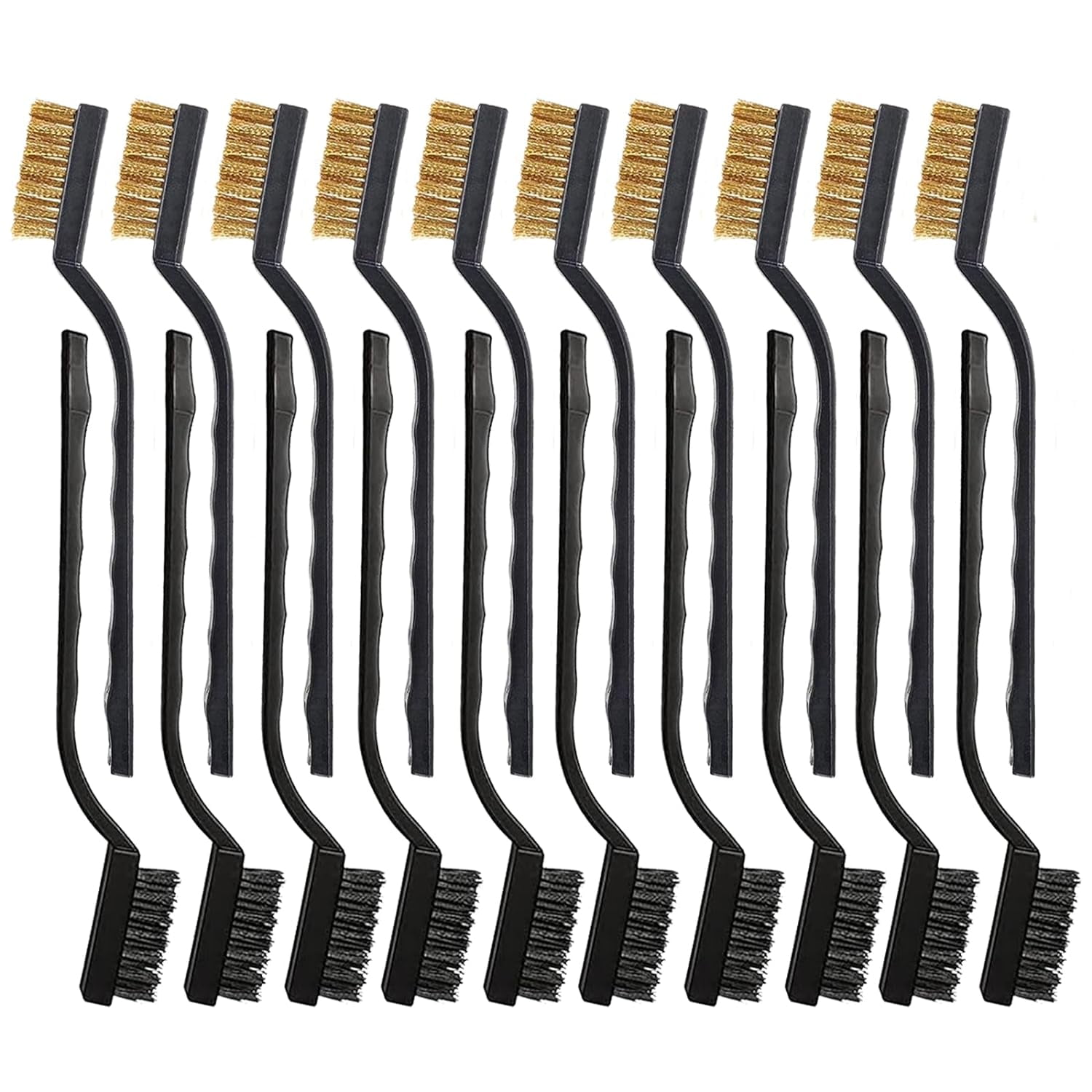 20 Pcs Wire Brushes for Cleaning,Wire Nylon Bristle Scratch Brush Set ...