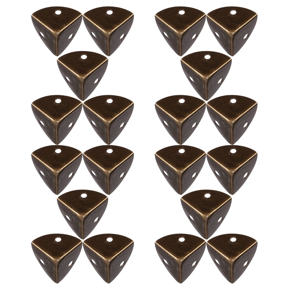 20 Pcs Wooden Box Corner Bracket Dust Corners for Stairs Enclosure ...