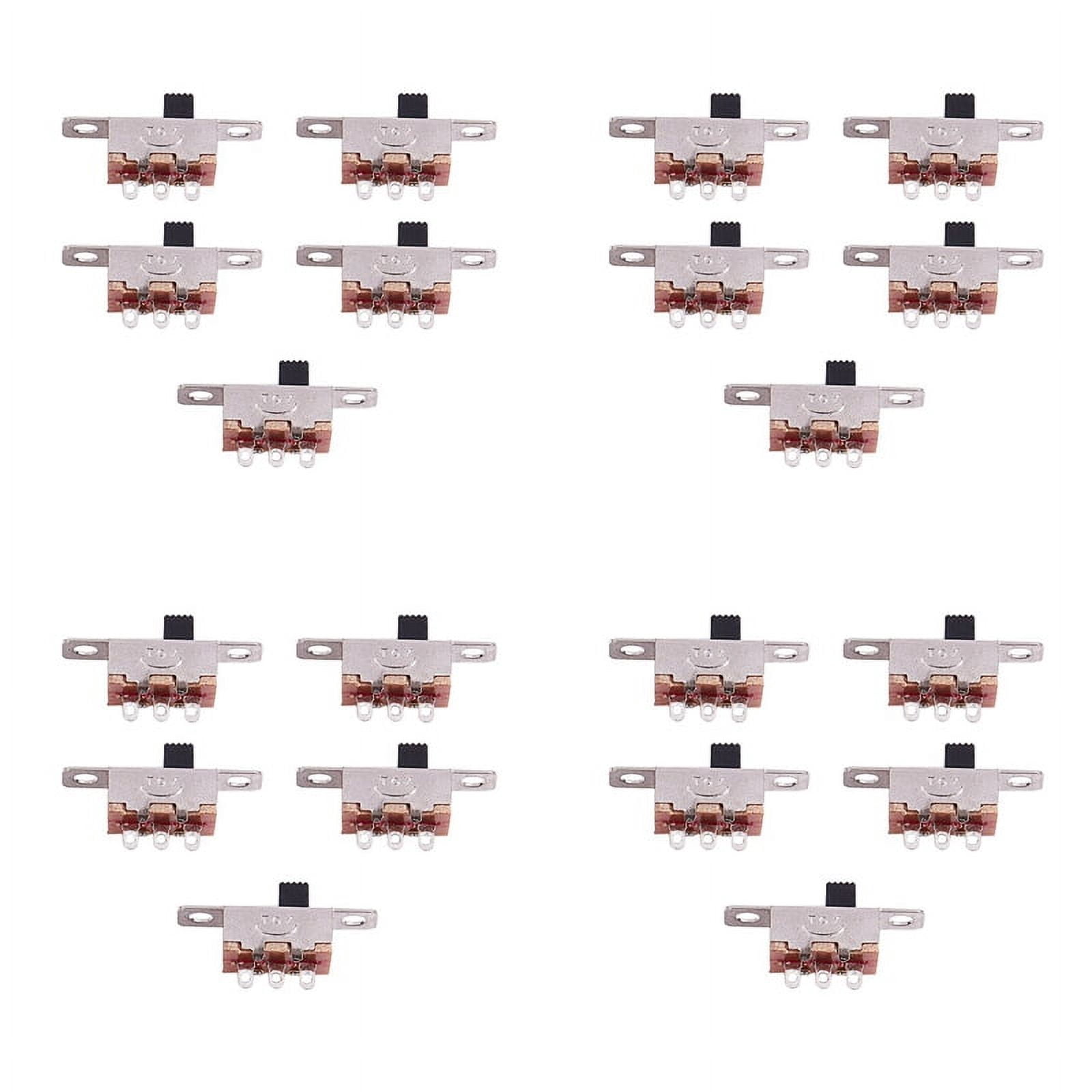 20 Pcs X On- 2 Position SPDT 1P2T Panel Mini Slide Switch Solder Lug ...