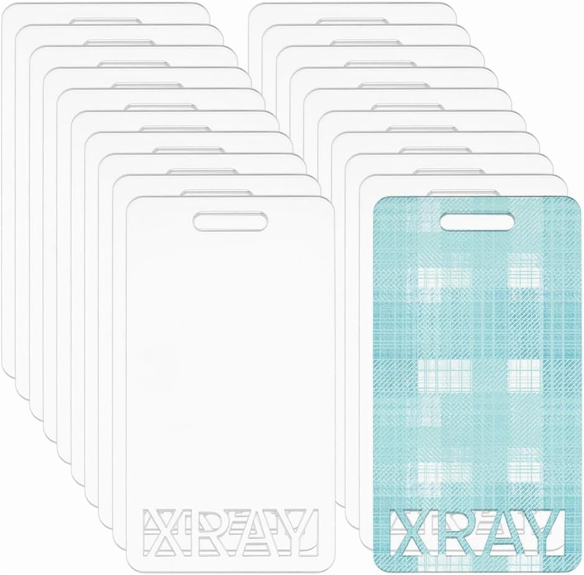20 Pcs X-RAY Badge Buddy Transparent Acrylic Badge Buddy Tag for DIY ...