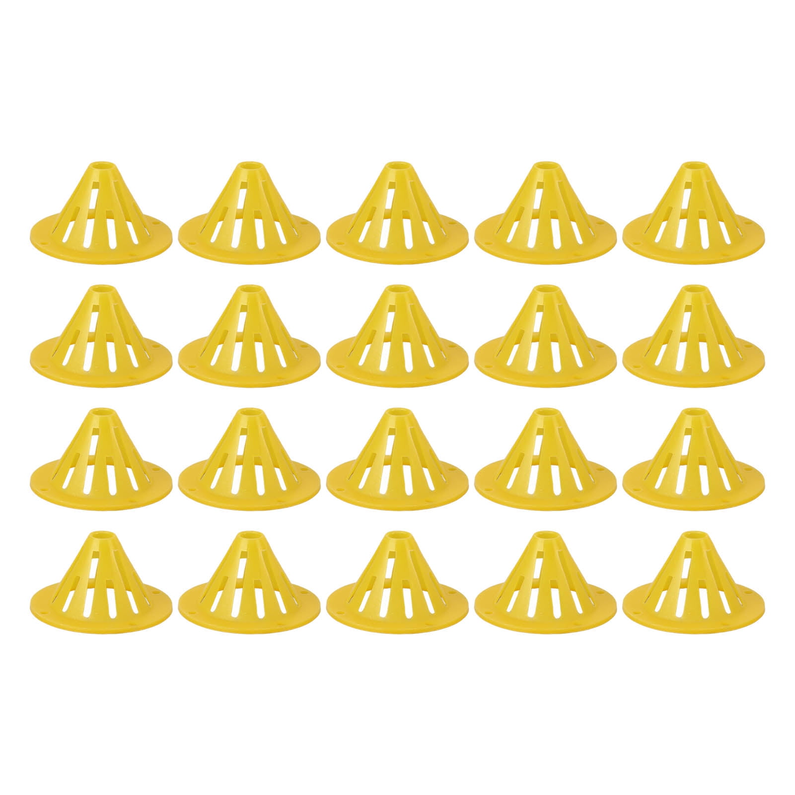 20 Pcs Yellow Beehive Entrance Exit Cone Plastic Beehive One Way ...