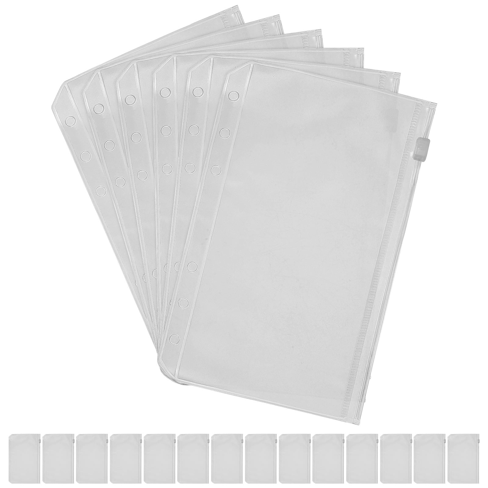 Raindrops Portable Binder Zipper Pouch for Storage PVC Material 20 ...