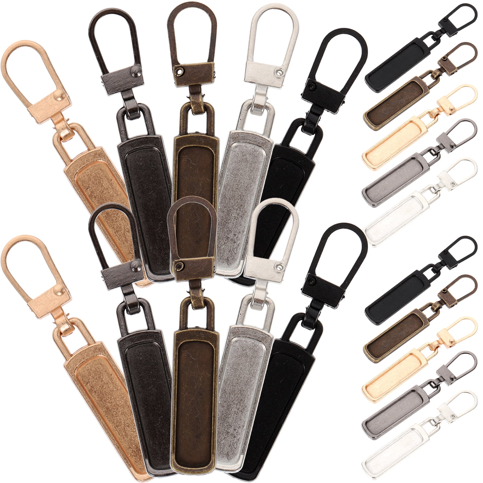 20 Pcs Zipper Replacement Slider Pull Detachable Pulls for Clothing ...