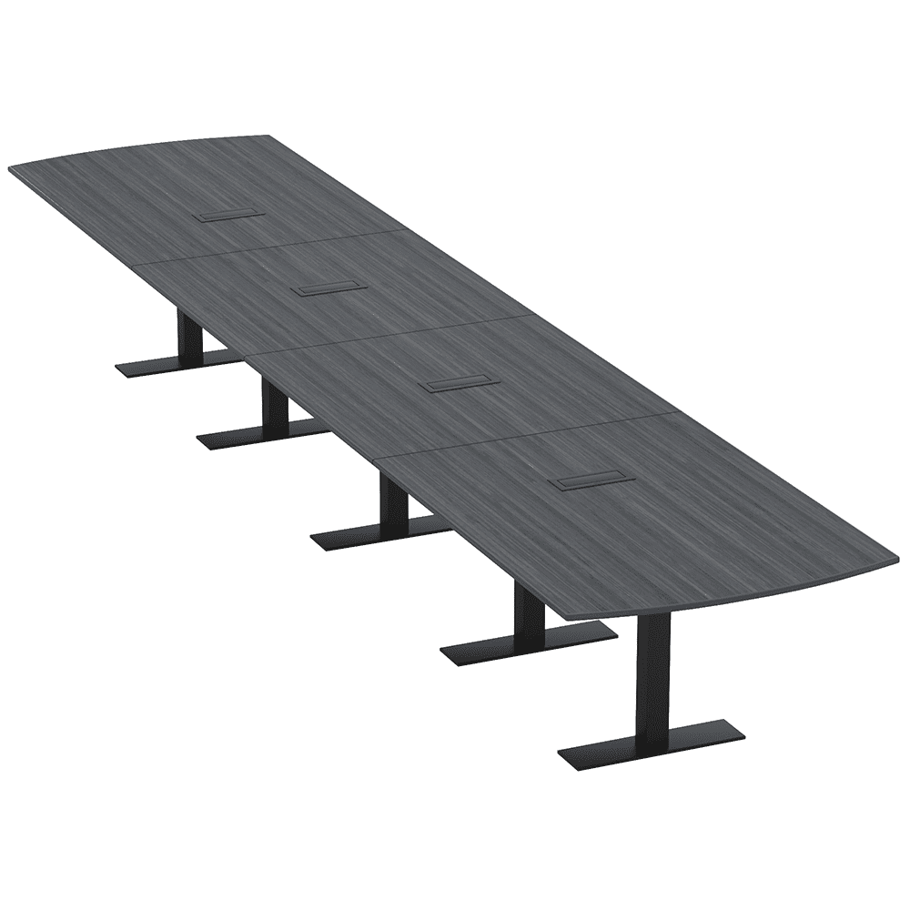 20 Person Arc Rectangle Modular Boardroom Table Power And Data Modules ...