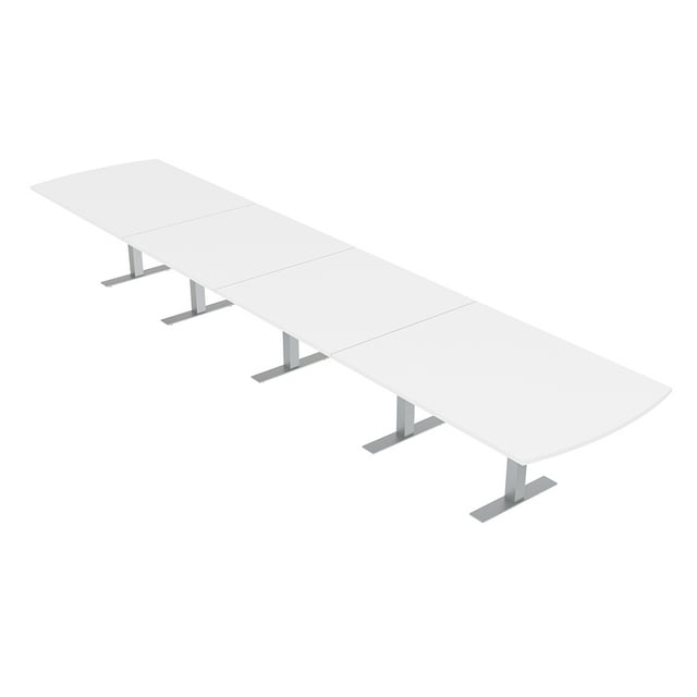 20 Person Arc Rectangle Modular Boardroom Table Power And Data Modules ...