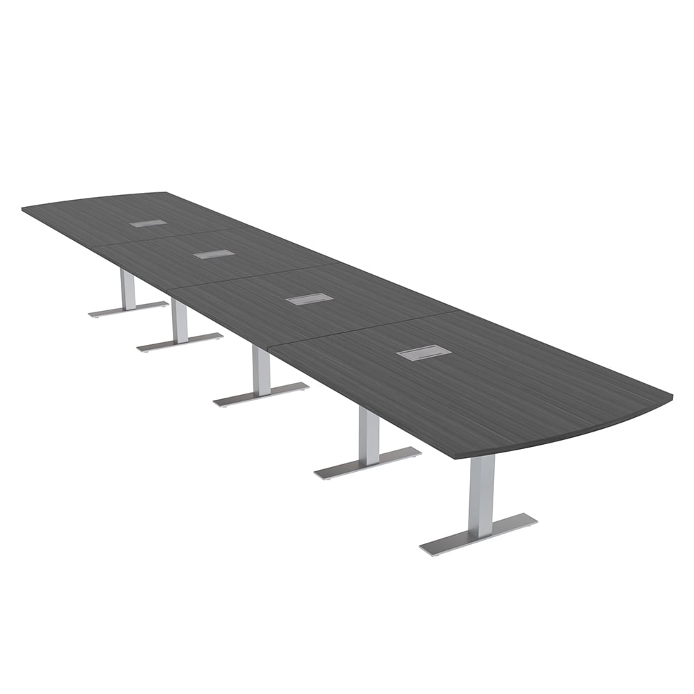 20 Person Arc Rectangle Modular Boardroom Table Power And Data Modules ...