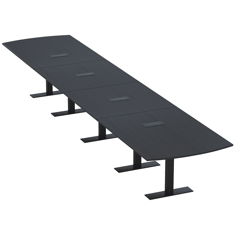 20 Person Arc Rectangle Modular Boardroom Table Power And Data Modules ...