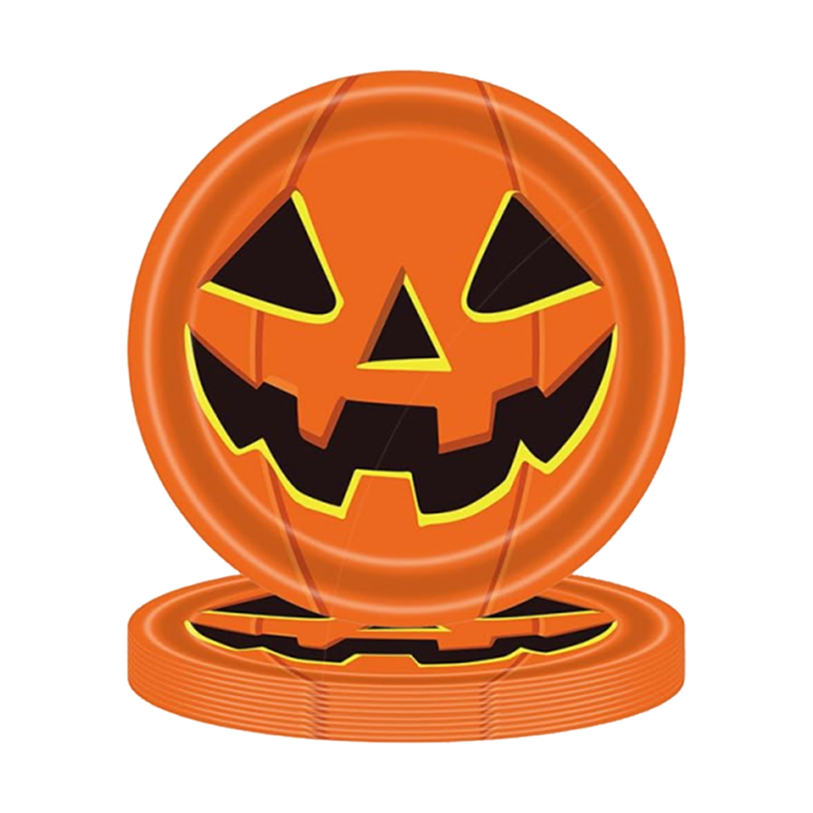 20 Piece 9 Inch Halloween Disposable Tableware Set With Spooky Adorable ...