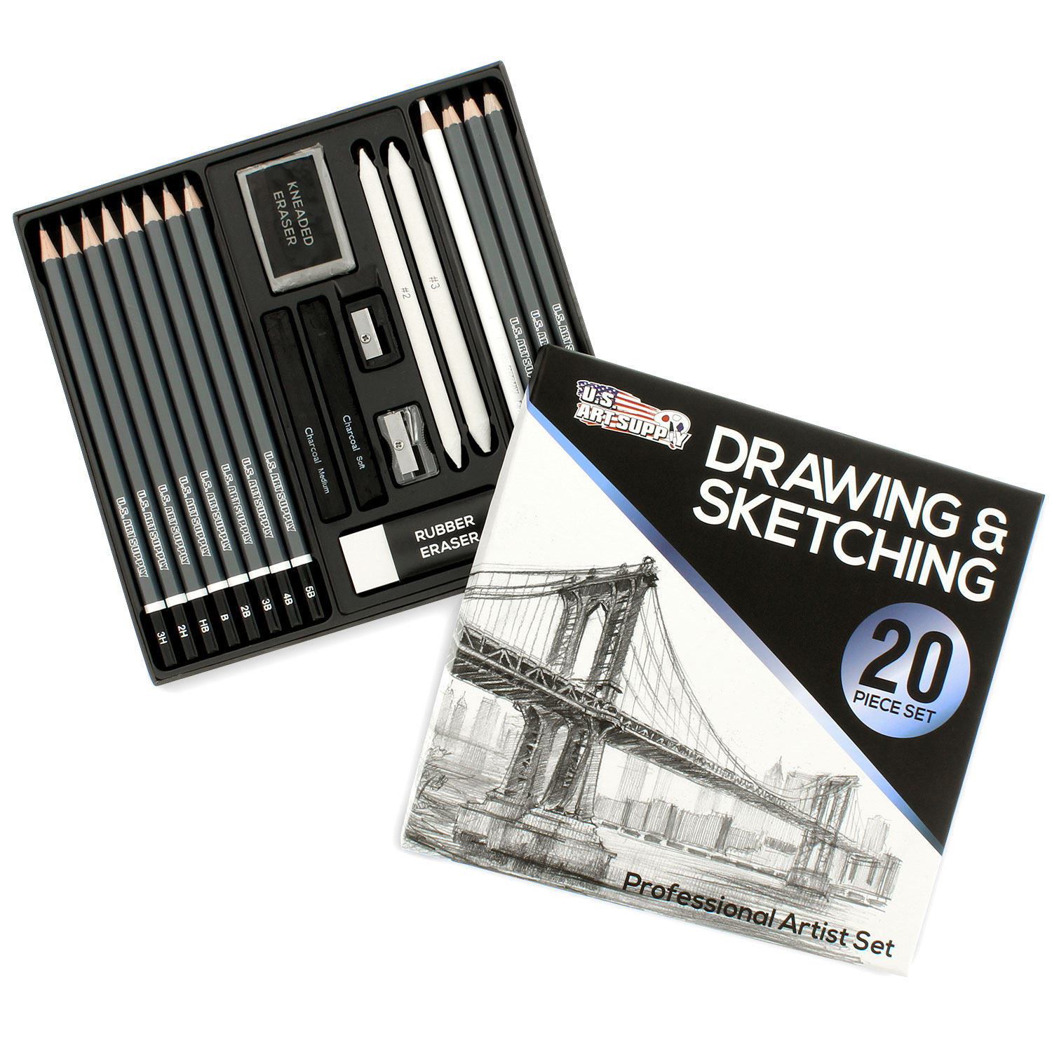 US Art Supply 10 Piece Artist Blending Stump and Tortillion Art ...