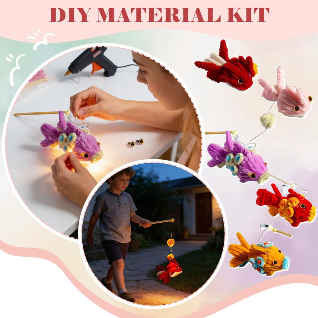 20+ Piece Diy Glow-In-The-Dark Twist Stick Firework Craft Kit With ...