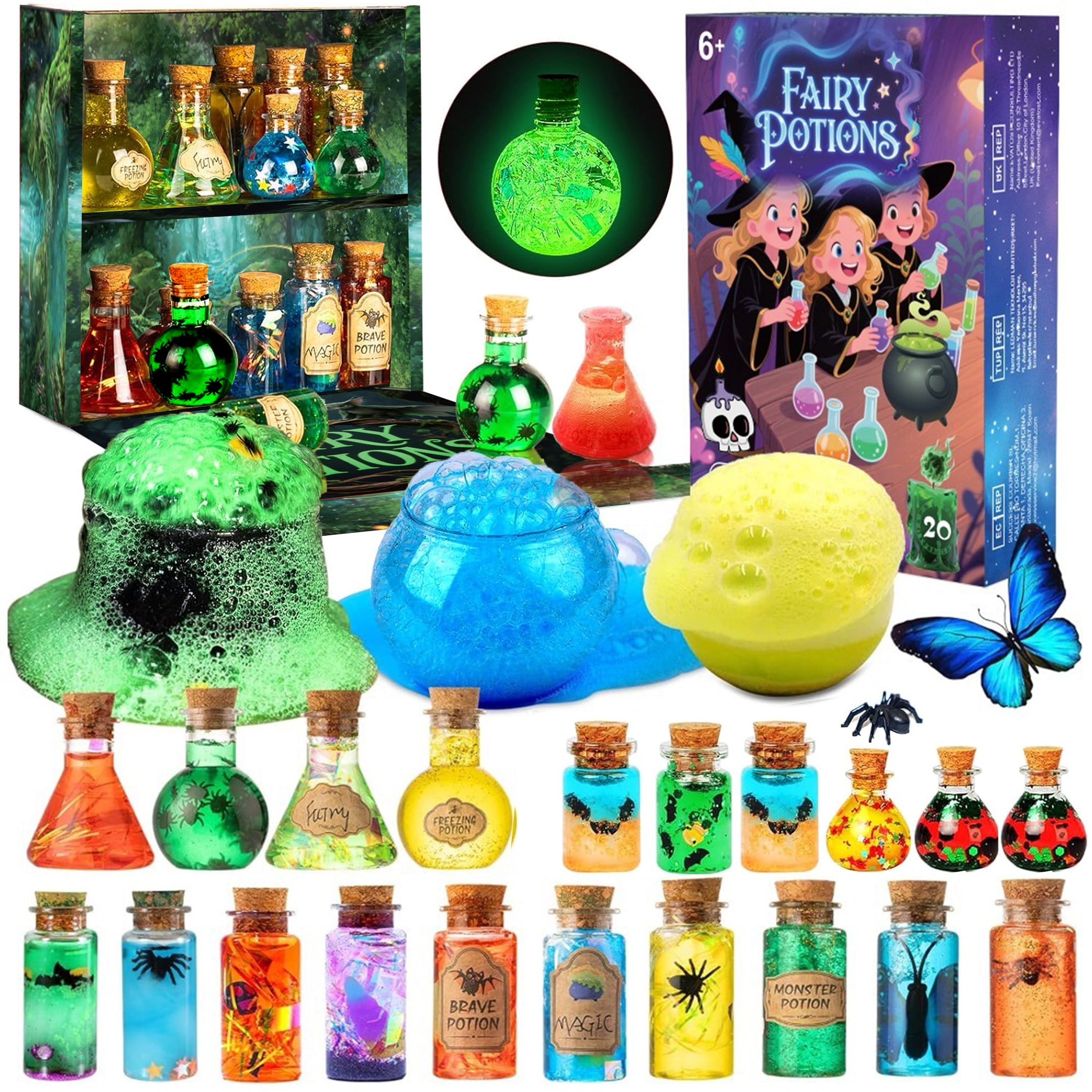 20-Piece Fairy Magic Potion Kit for Girls Kids 6-12+ Years - Mystery ...