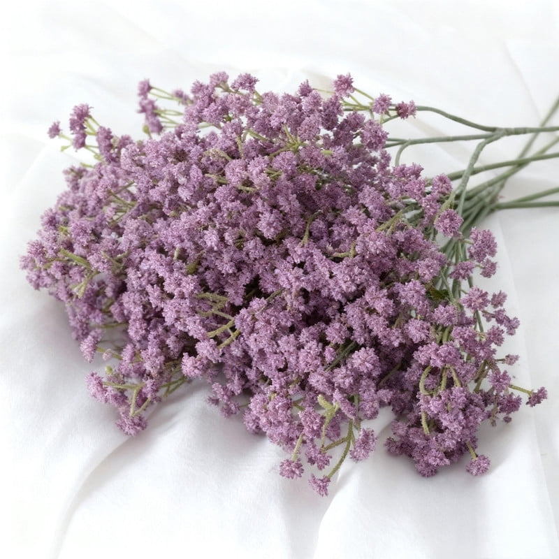 20-Piece Faux Baby's Breath Bouquet - Realistic Artificial Flowers for ...