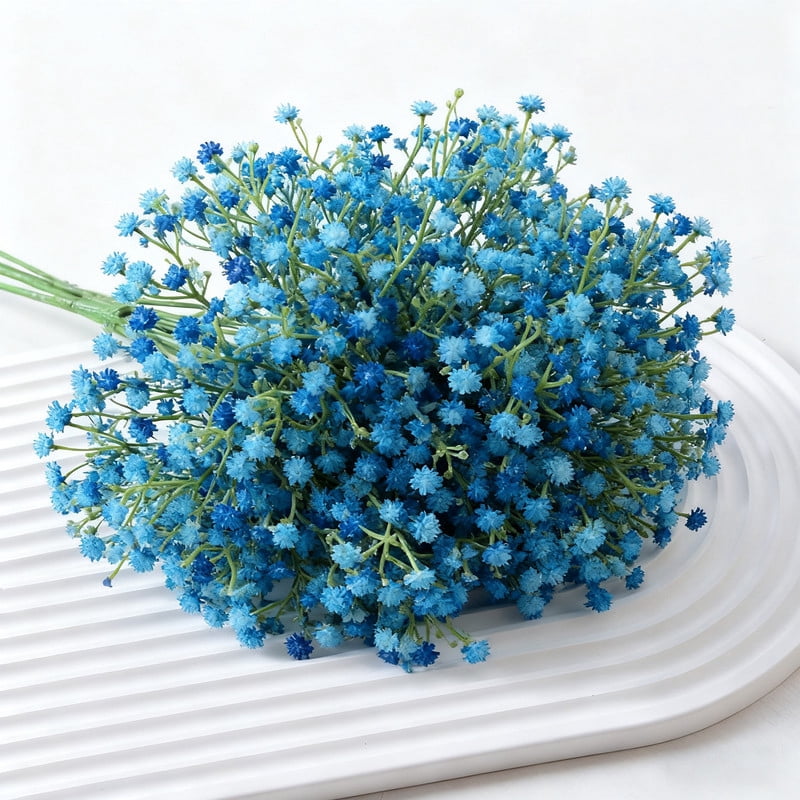 20-Piece Faux Baby's Breath Bouquet - Realistic Artificial Flowers for ...