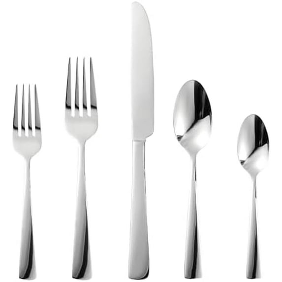 20-Piece Flatware Sets, Silverware Set for 4, Durable Stainless Steel ...
