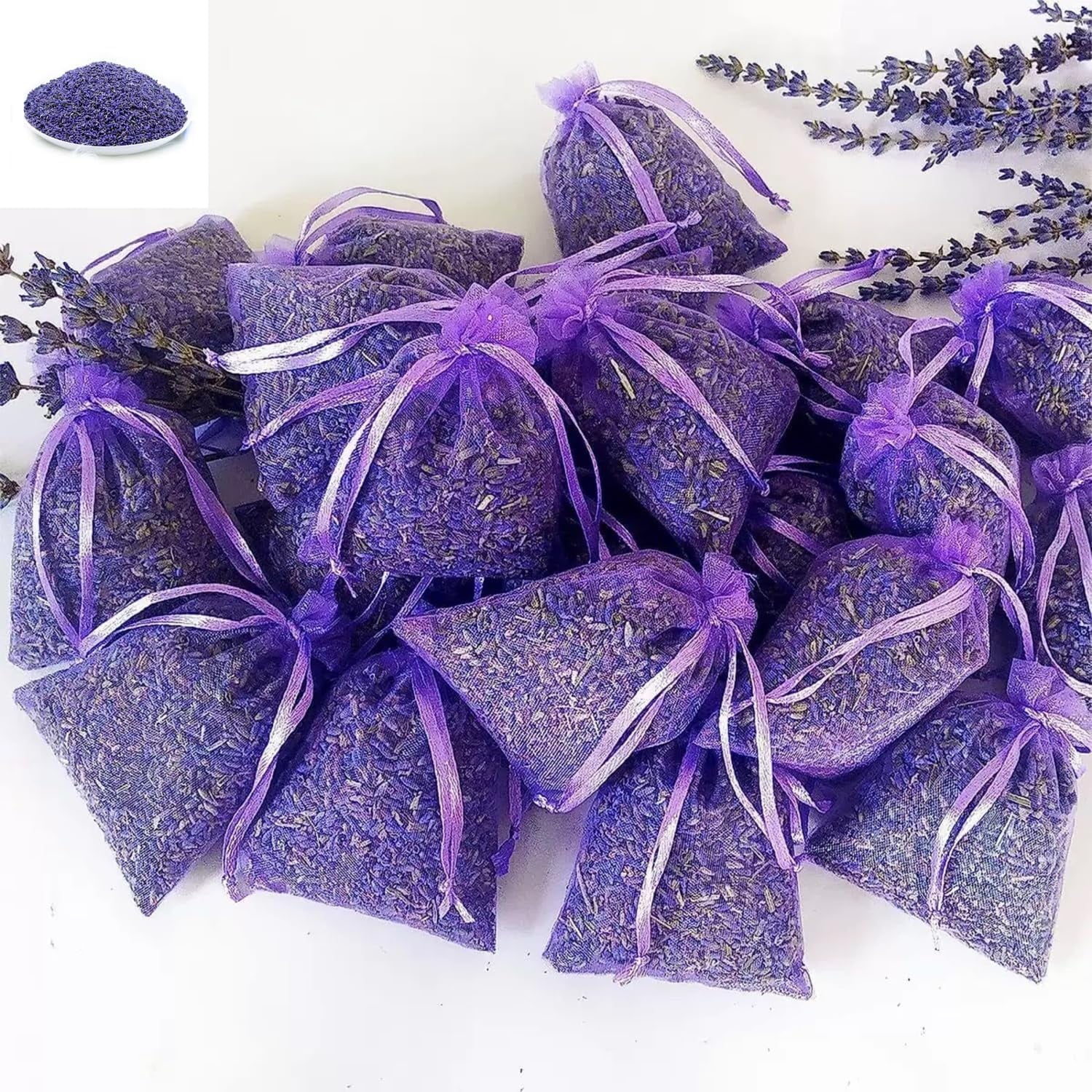20-Piece Lavender sachets for wardrobes, Drawers, Closets, and Storage ...