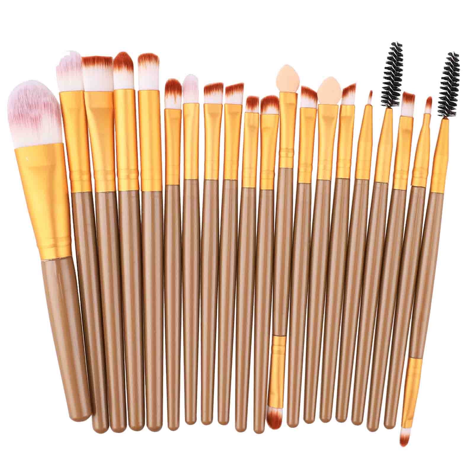 20-Piece Makeup Brush Set, Professional Beauty Tool Kit for Eyeshadow ...