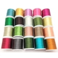 20 Piece Metallic Glitter Polyester Embroidery Thread Sewing Thread Set ...