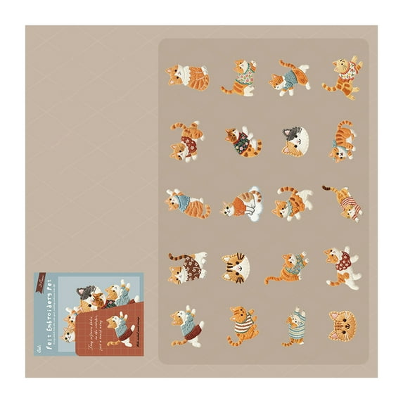 20 Piece Puppy Kitten Stickers Decorations For Kids Party Classroom ...