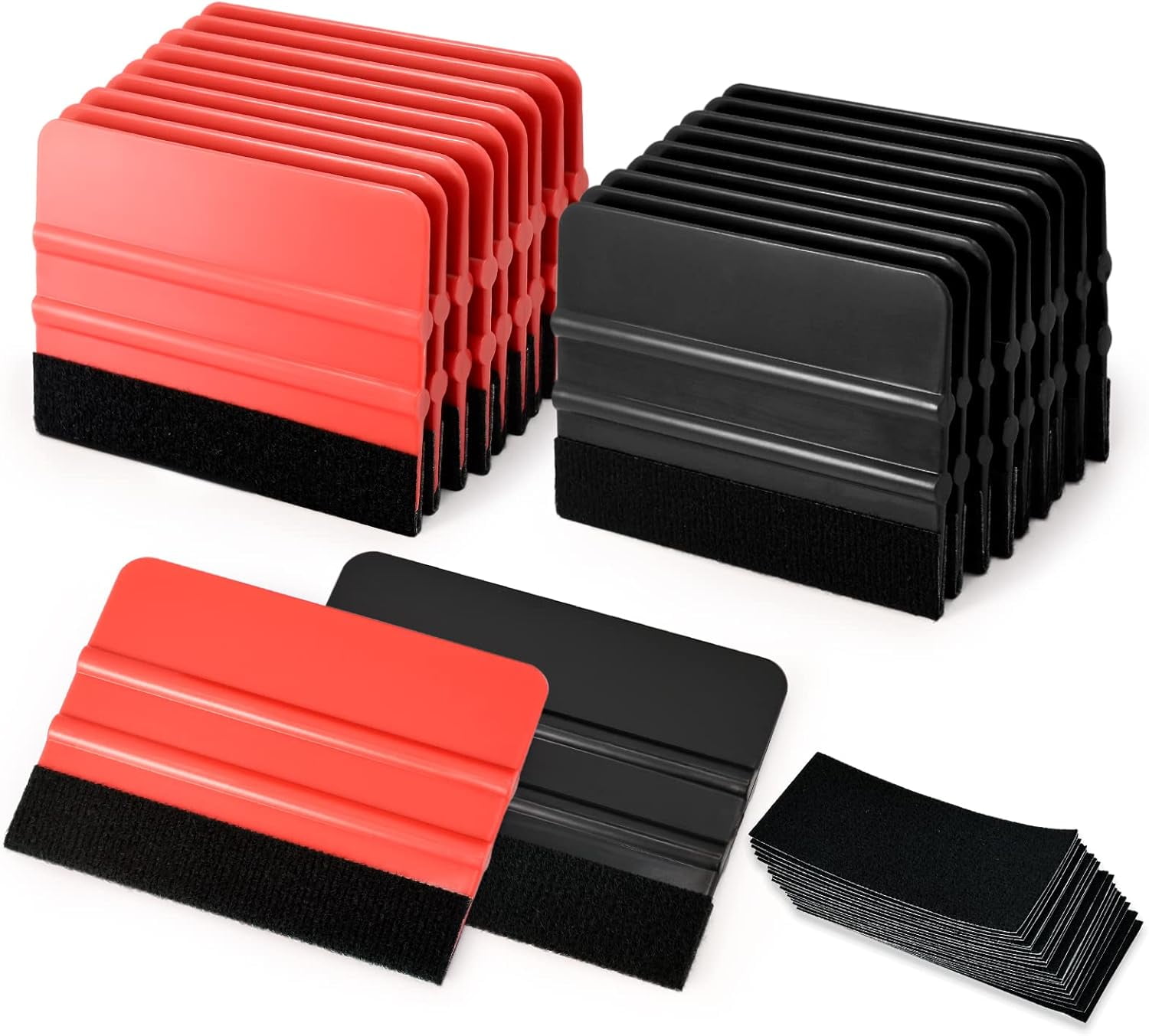 20 Piece Set Of Vinyl Scraper With 20 Pieces Of Felt Fabric For ...