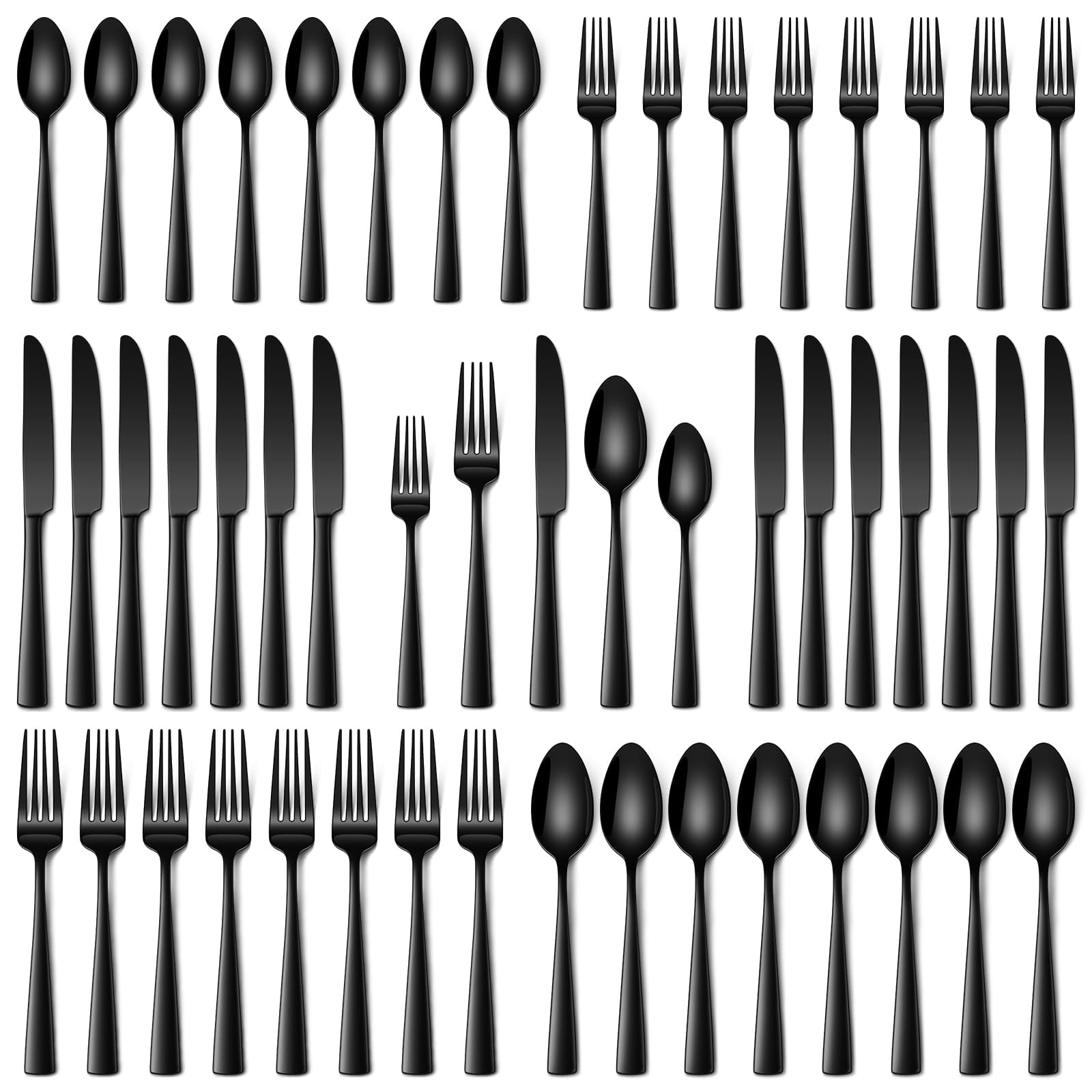20 Piece Silverware Set, Food-Grade Stainless Steel Flatware Sets for 4 ...