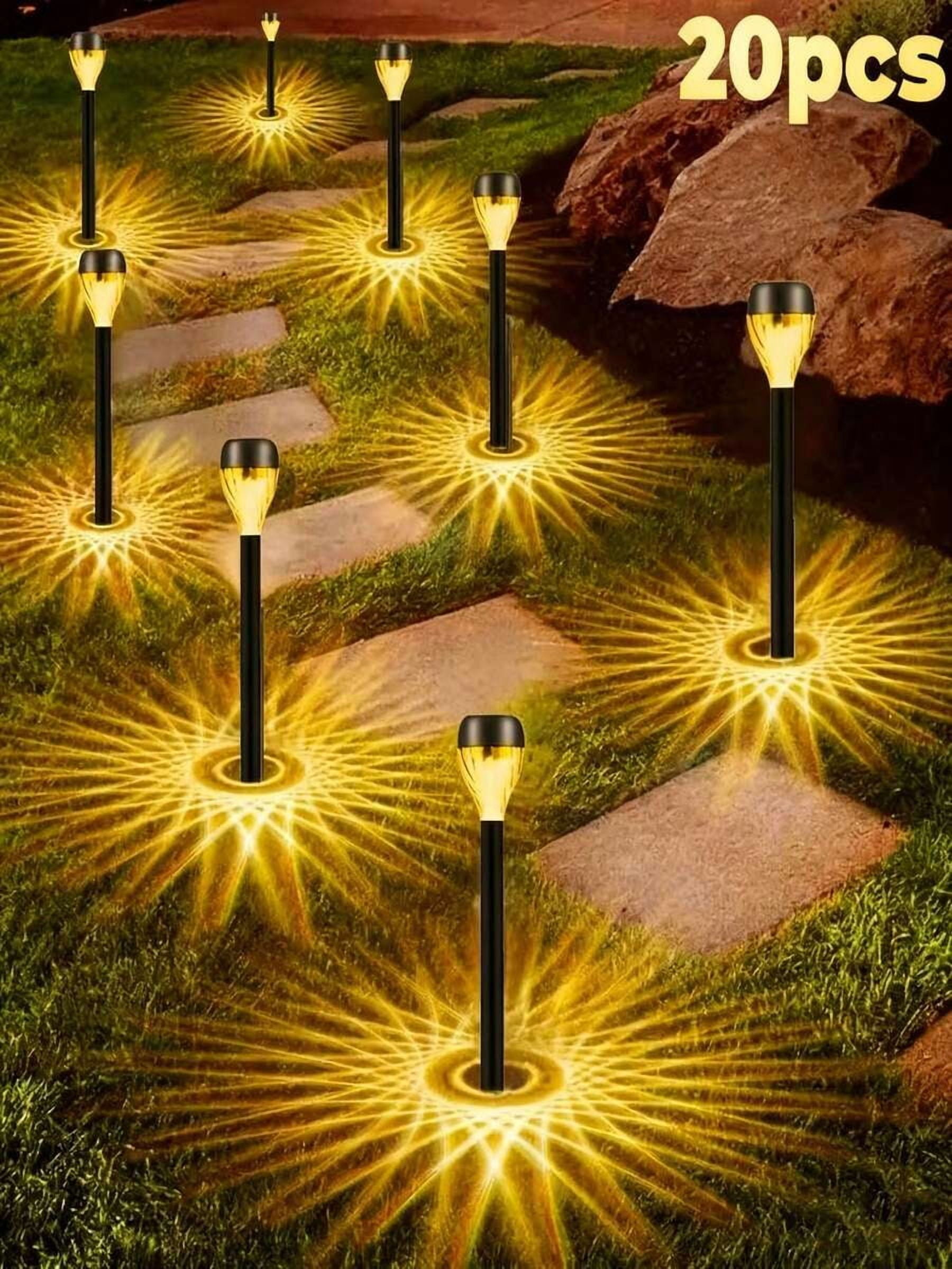 20-Piece Solar Garden Lights, 40mah,Path Lawn Landscape Ambience ...