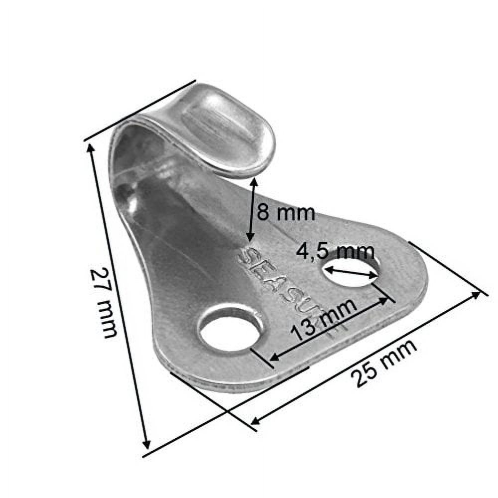 20 Piece Stainless Lacing Hook Rope Hooks Tarp Strap Tie Down Lashing ...