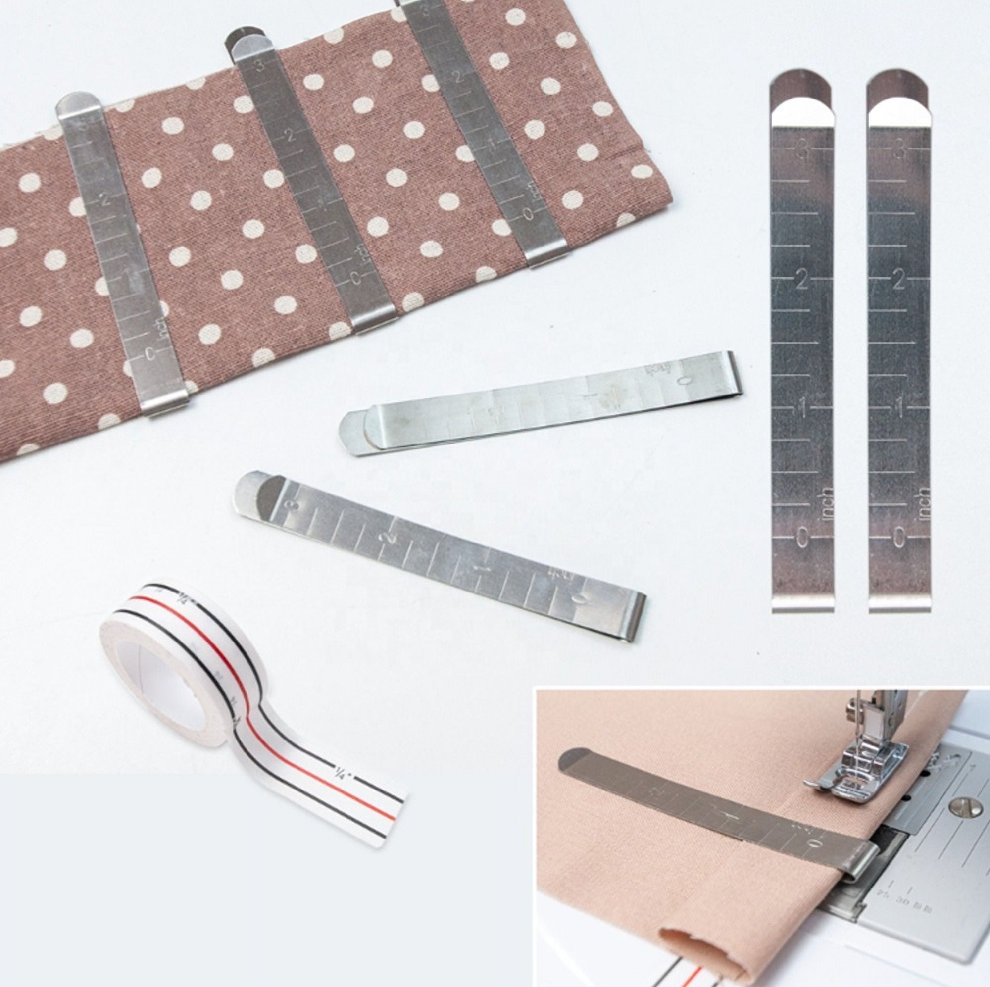 20-Piece Stainless Steel Sewing Clips – Durable Fabric Hemming Clips ...