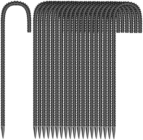 20 Pieces 12-Inch Garden Ground Stakes Galvanized Steel J Shape Hook ...