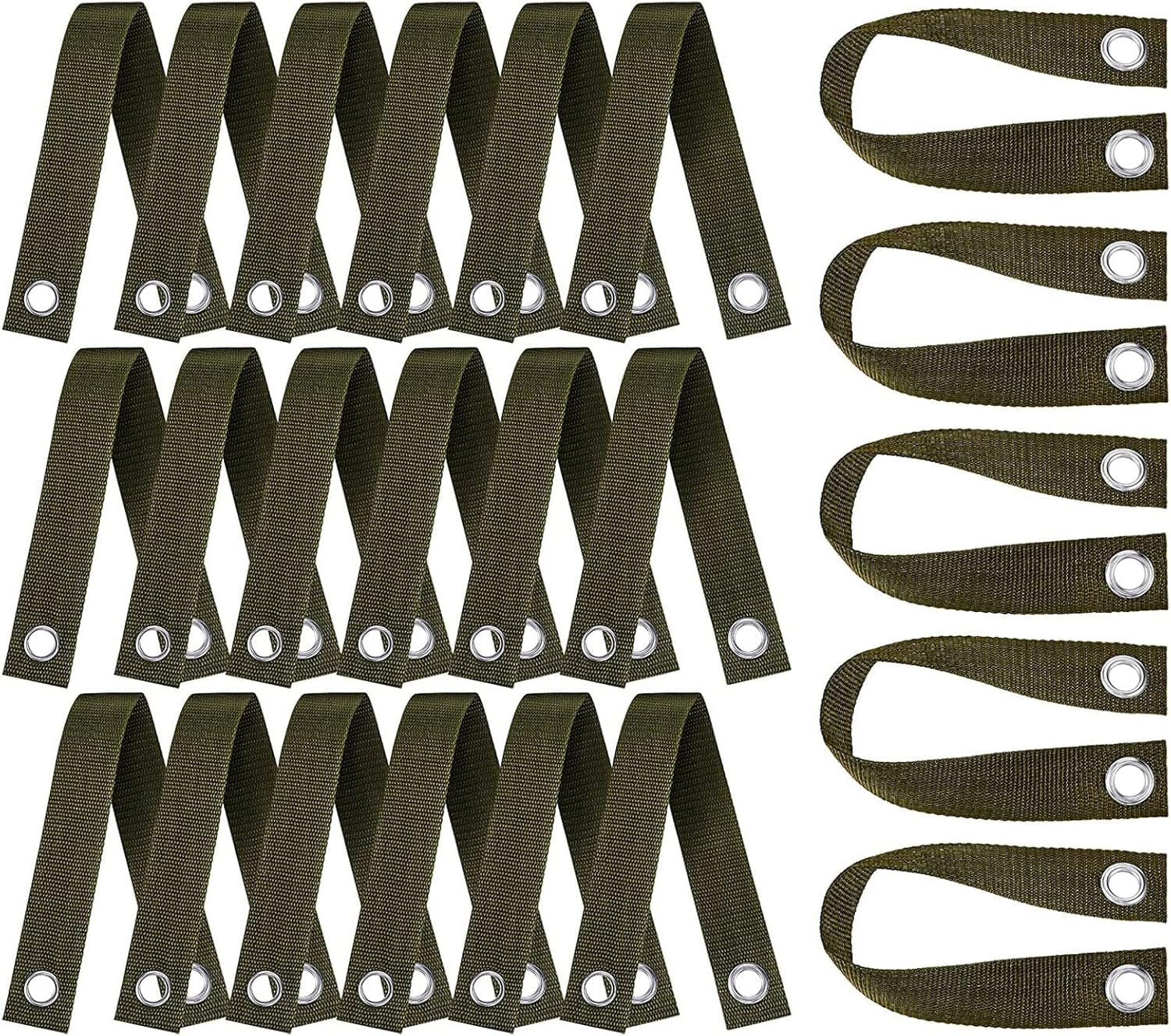 20 Pieces 19.7 Inches Tree Straps with Grommets Nylon Hanging Belts ...