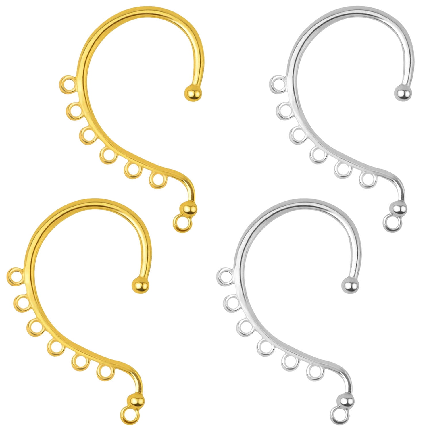 20 Pieces 2 Colors Vintage Ear Cuffs Hooks Climber Cartilage Earrings ...
