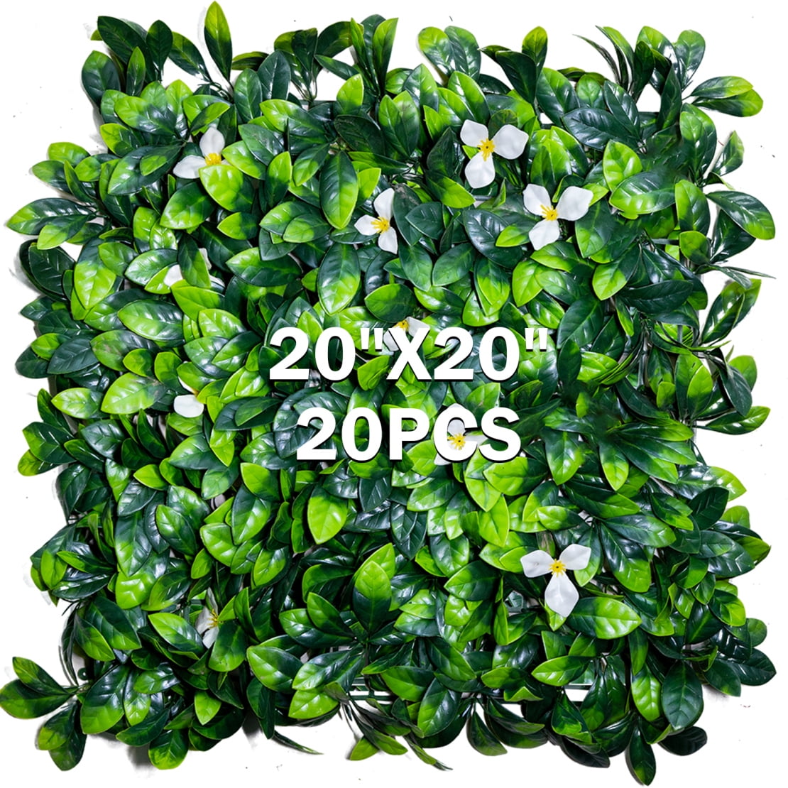 20 Pieces 20"x 20" Artificial Boxwood Panel, Grass Wall Panel, Boxwood ...