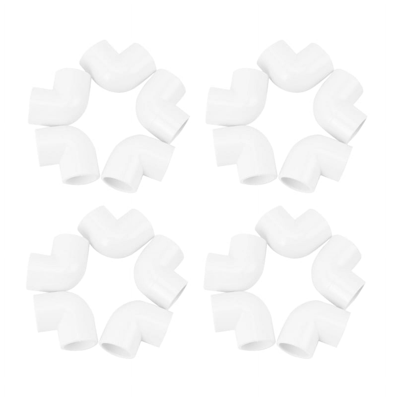 20 Pieces 20mm Dia 90 Angle Degree Elbow PVC Pipe Fittings Adapter ...
