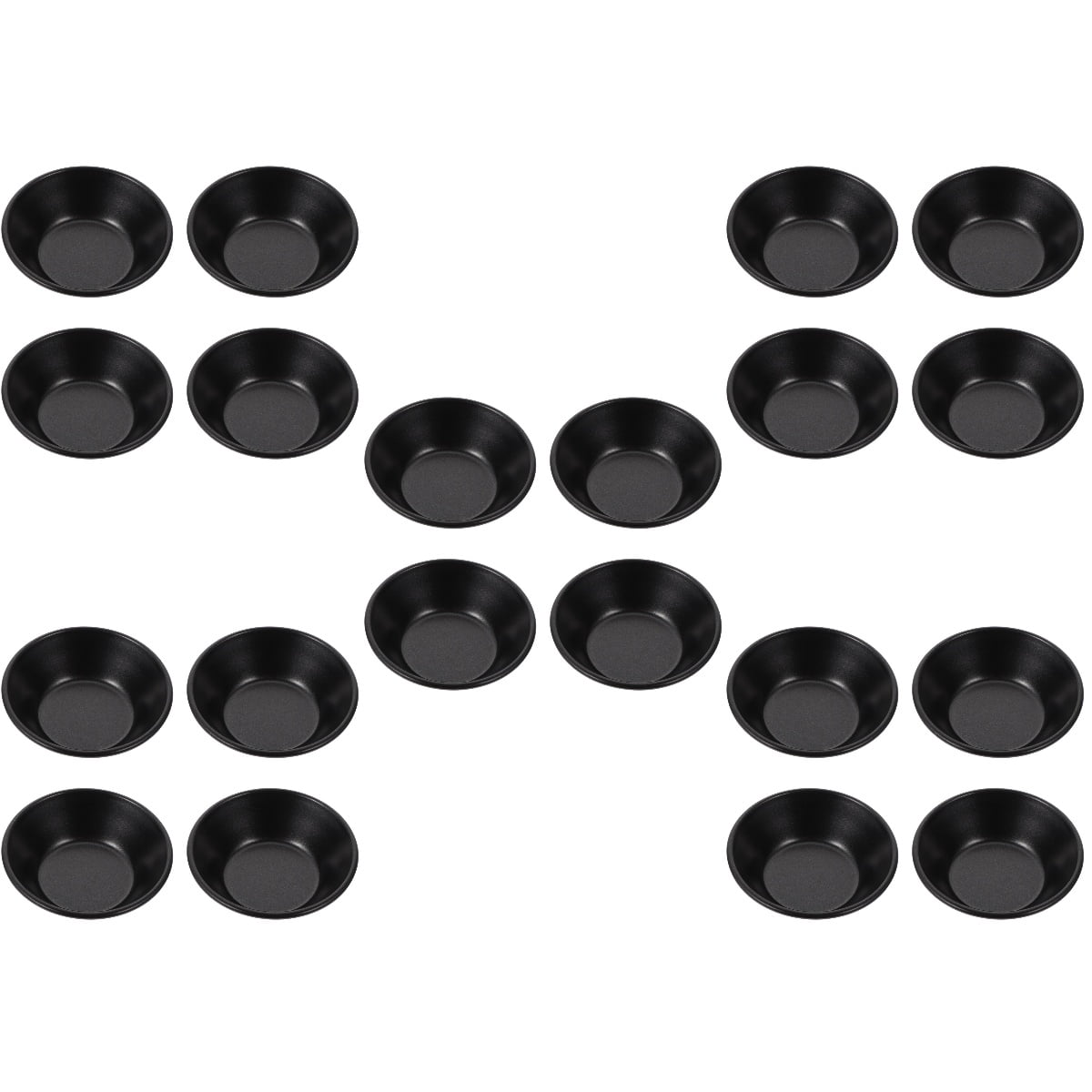 20 Pieces 3 Inch Small Pie Pan Mini Black Pot Pie Tins Round Tart Pans ...