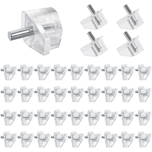 Clear Plastic Shelf Support Pegs