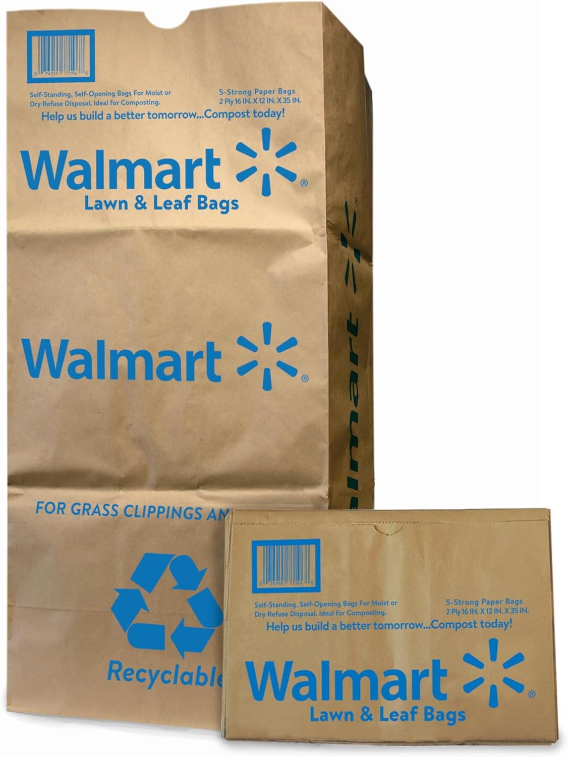 20 Pieces - 30 GALLONS Heavy Duty Lawn and Leaf Super Bags, Various ...