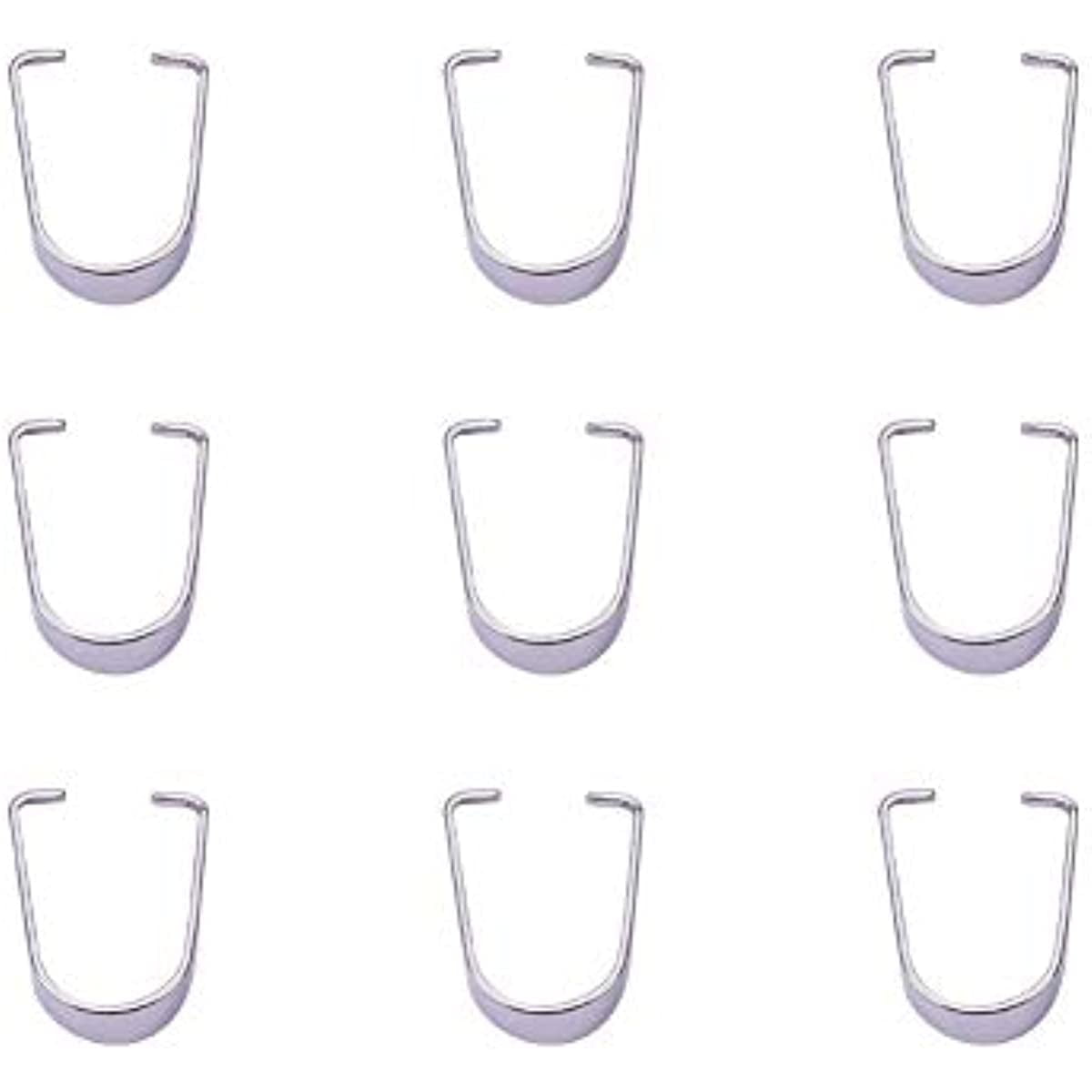 1Box 20 Pieces 304 Stainless Steel Pinch Clip Bail Clasp Dangle Charm ...