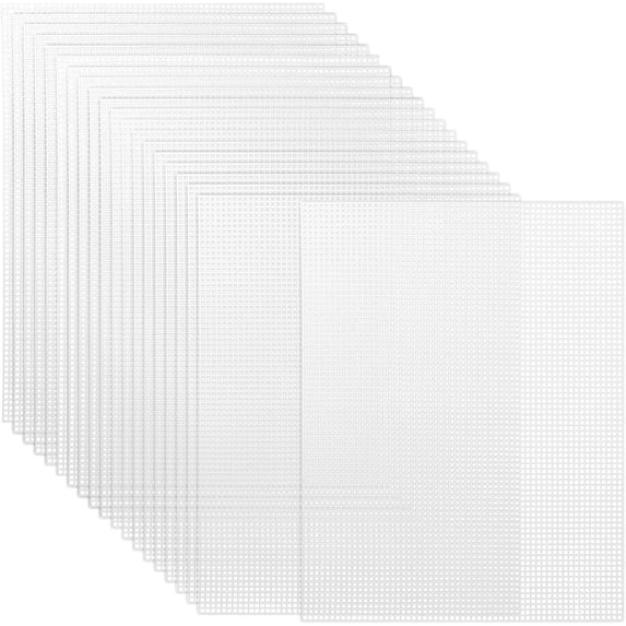 20 Pieces 7 Count Plastic Canvas Plastic Mesh Canvas Sheets, Eye Mesh ...