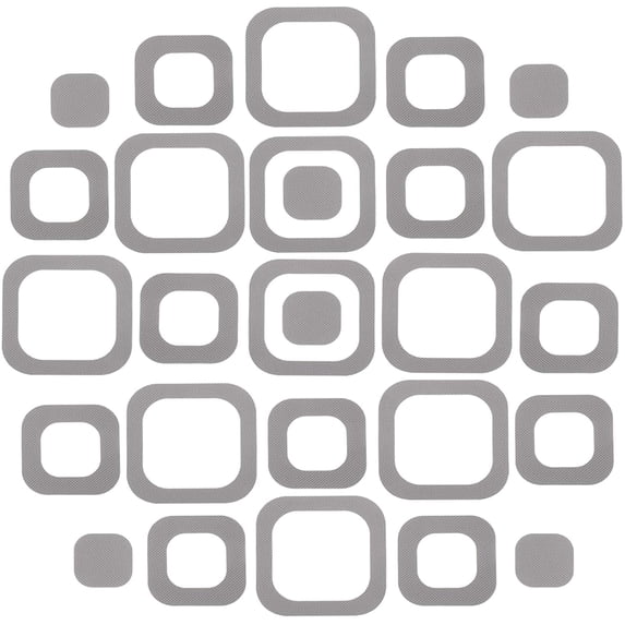 20 Pieces Adhesive Square Bath Treads Non-Slip Bathtub Stickers Non ...
