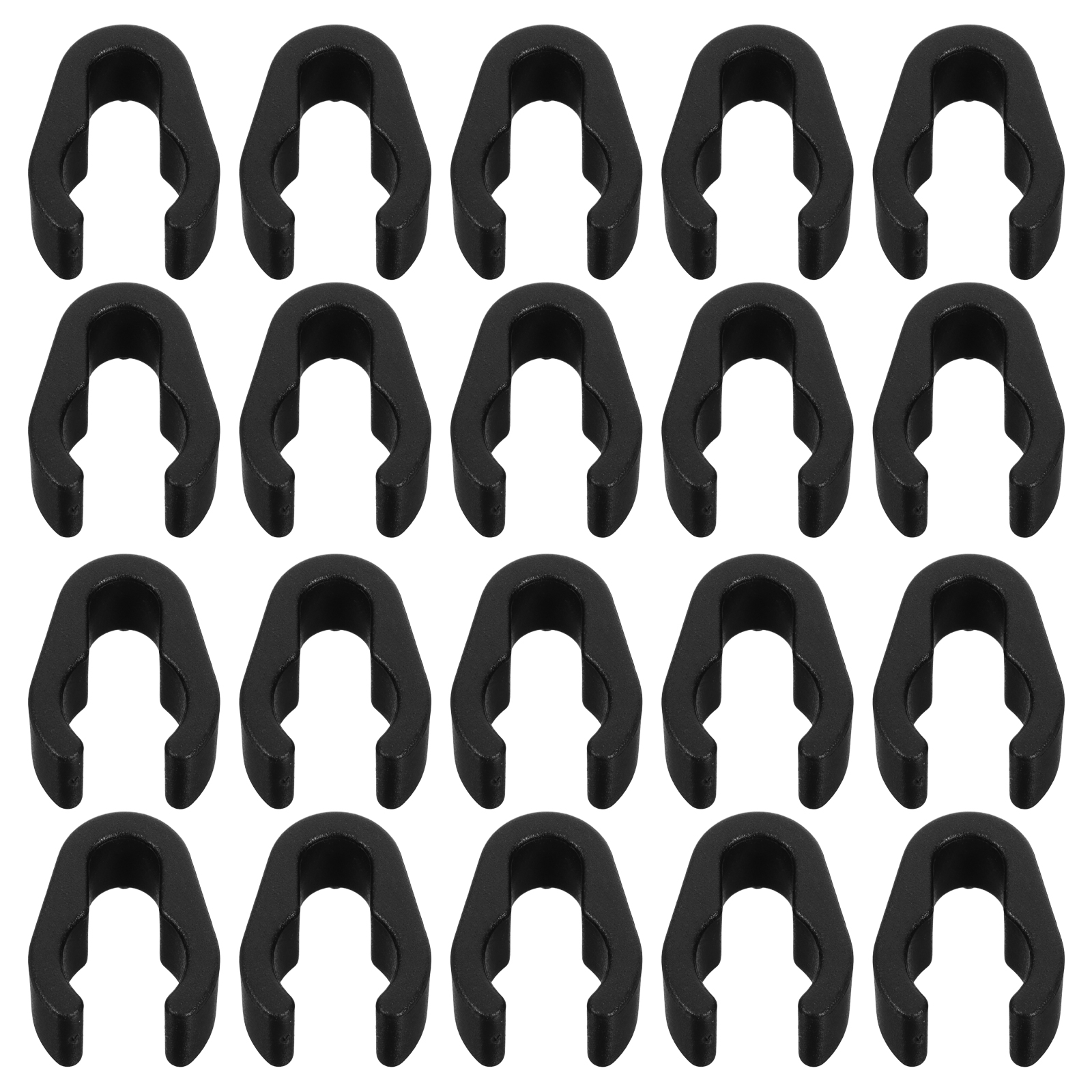 20 Pieces Adjustable Plastic Mic Stand Cable Clamps for Boom Arm and ...