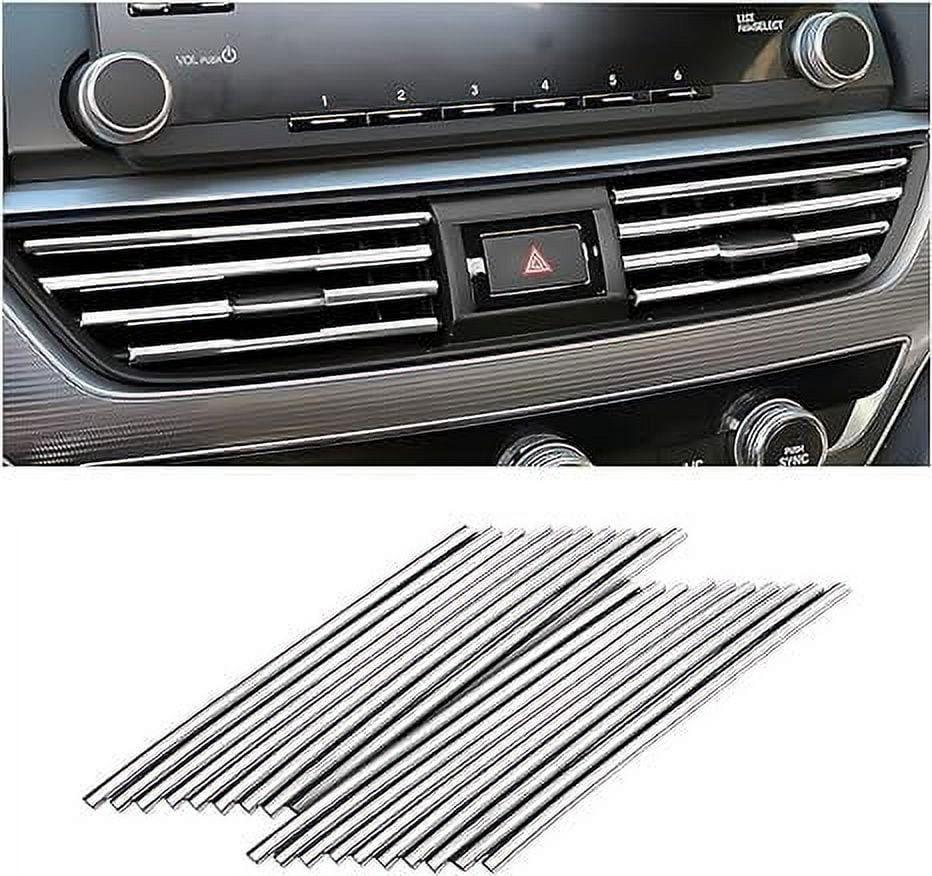 20 Pieces Car Air Conditioner Decoration Strip for Vent Outlet ...