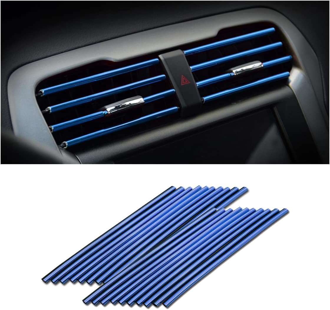 20 Pieces Car Air Conditioner Decoration Strip for Vent Outlet ...