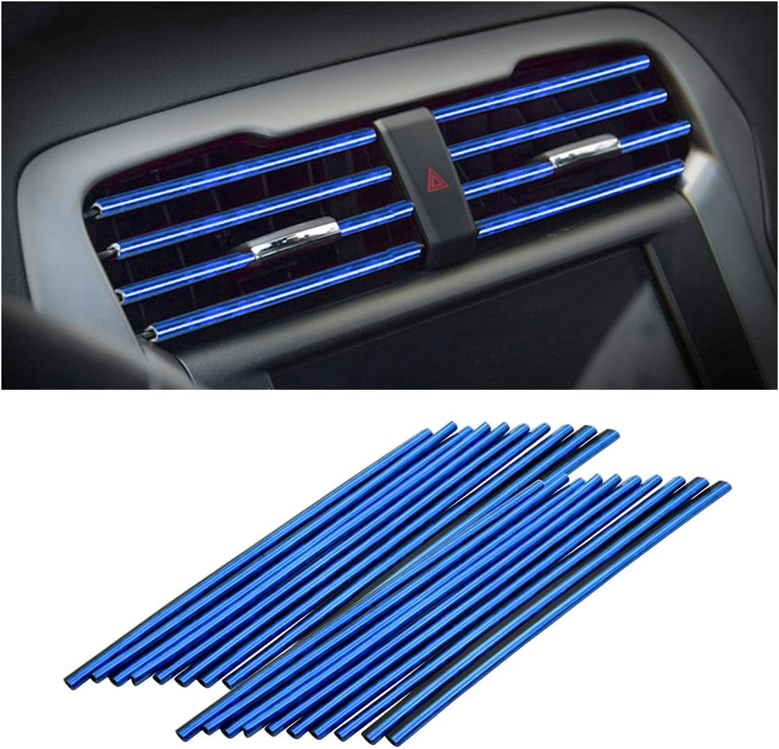 20 Pieces Car Air Conditioner Decoration Strip for Vent Outlet ...
